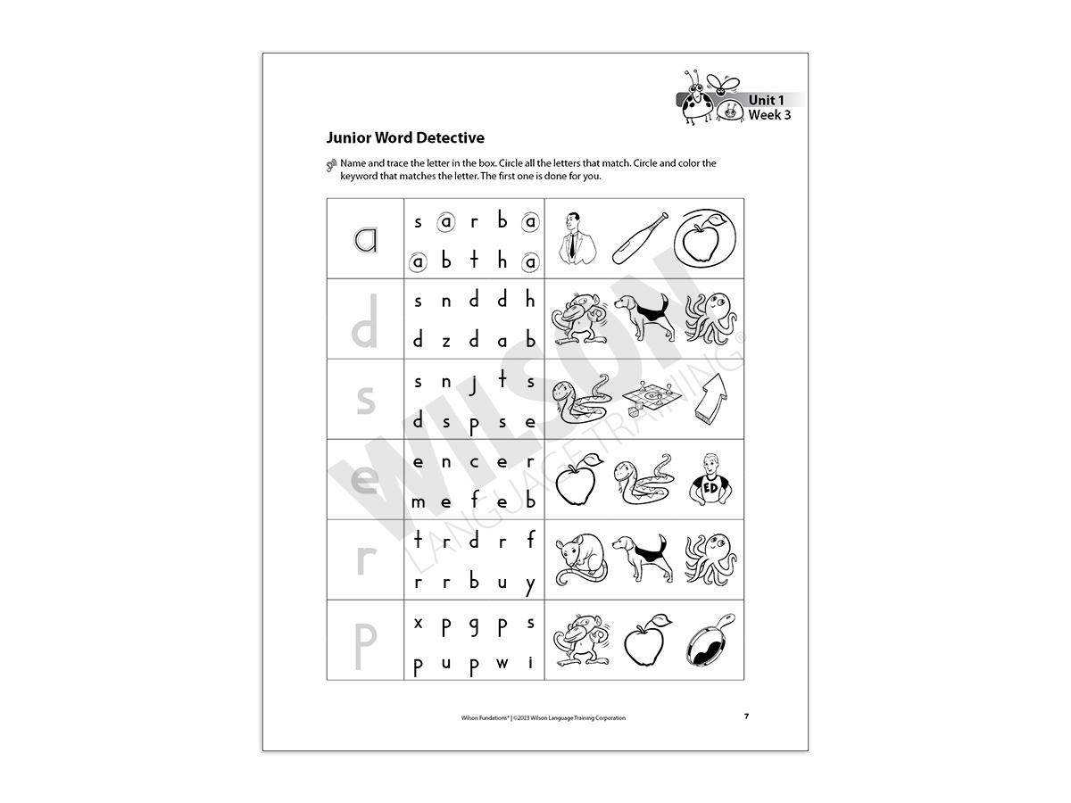Fundations Practice Book Level 1