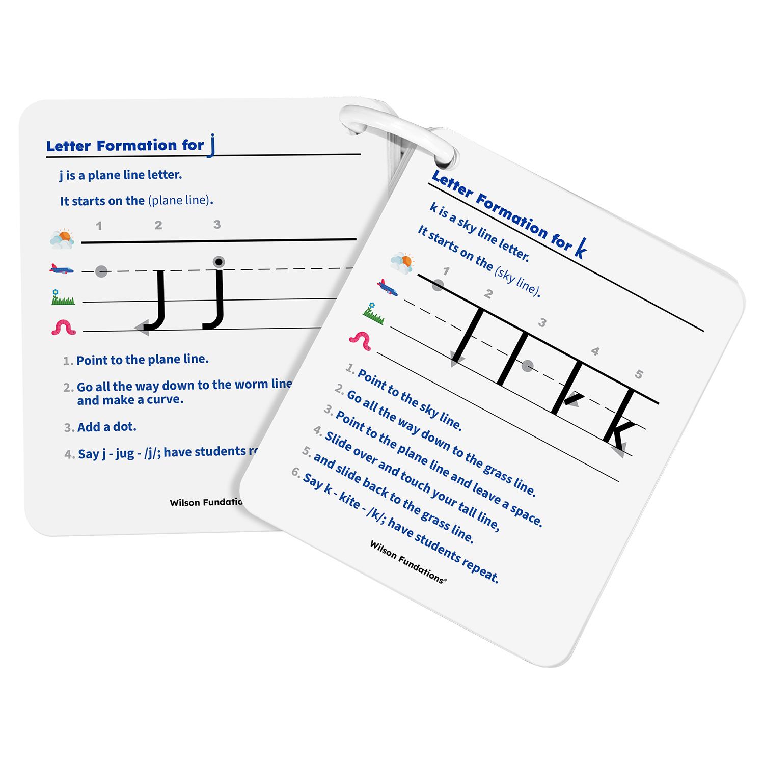 Fundations, Third Edition, Manuscript Letter Formation Guides