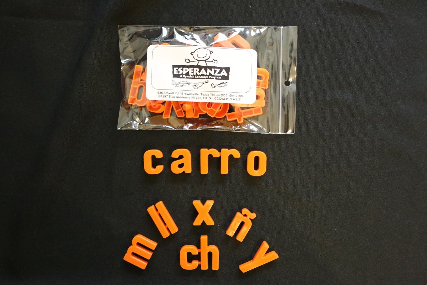 SPANISH PLASTIC LETTERS (Lowercase)